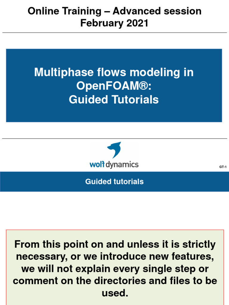 Mphase 2021 OF8 Guided Tutorials | PDF | Turbulence | Waves