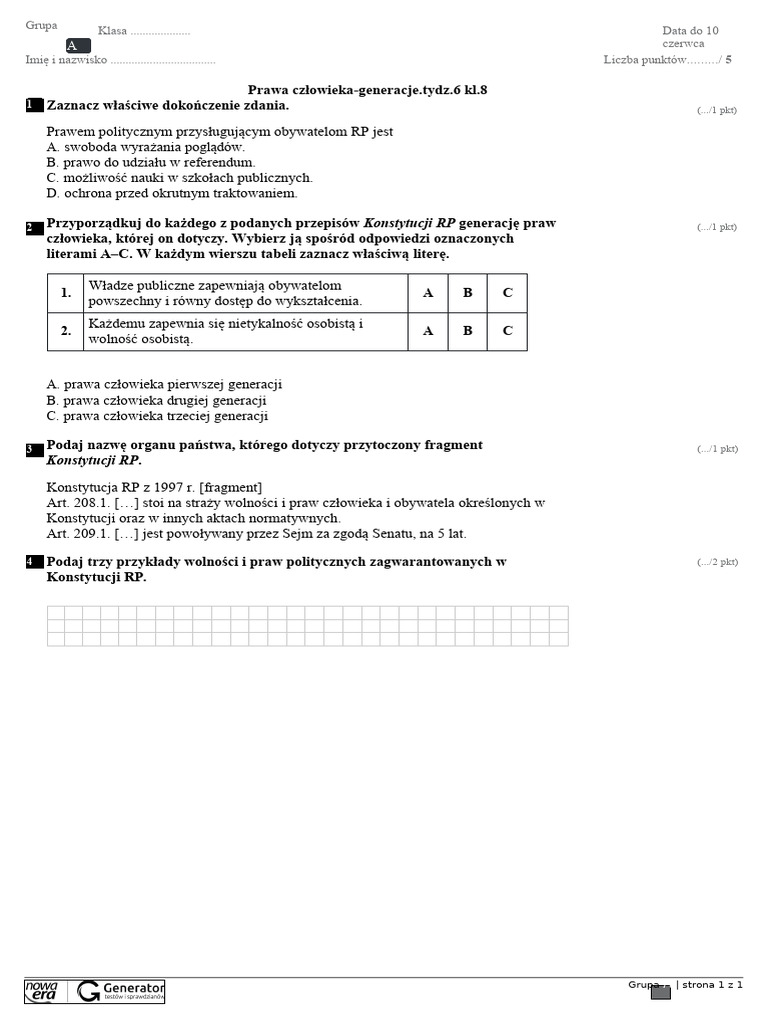 Prawa Czlowieka Generacje Skonwertowany | PDF