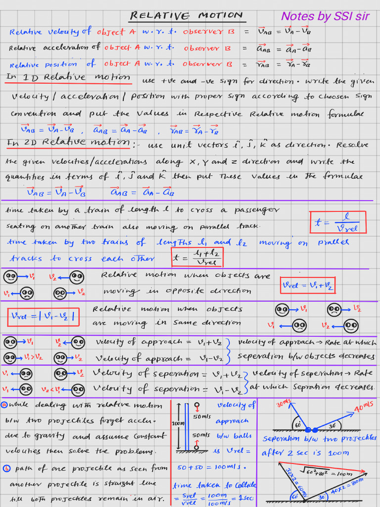 Relative Motion | PDF