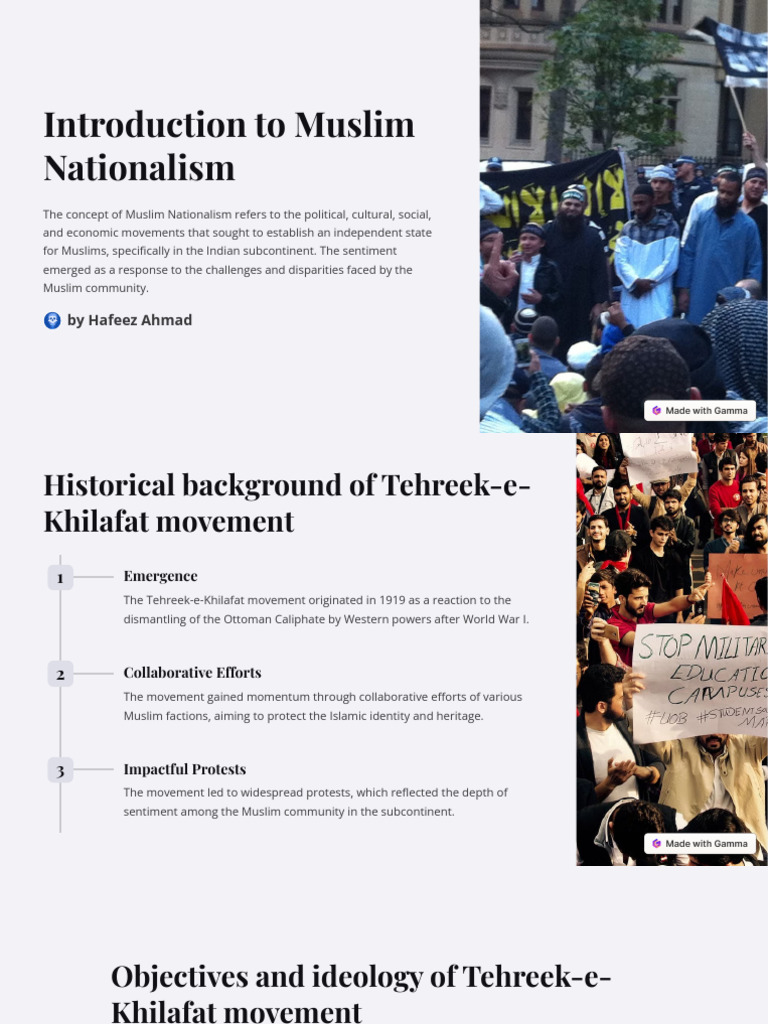 Introduction To Muslim Nationalism | PDF | Nationalism | Caliphate