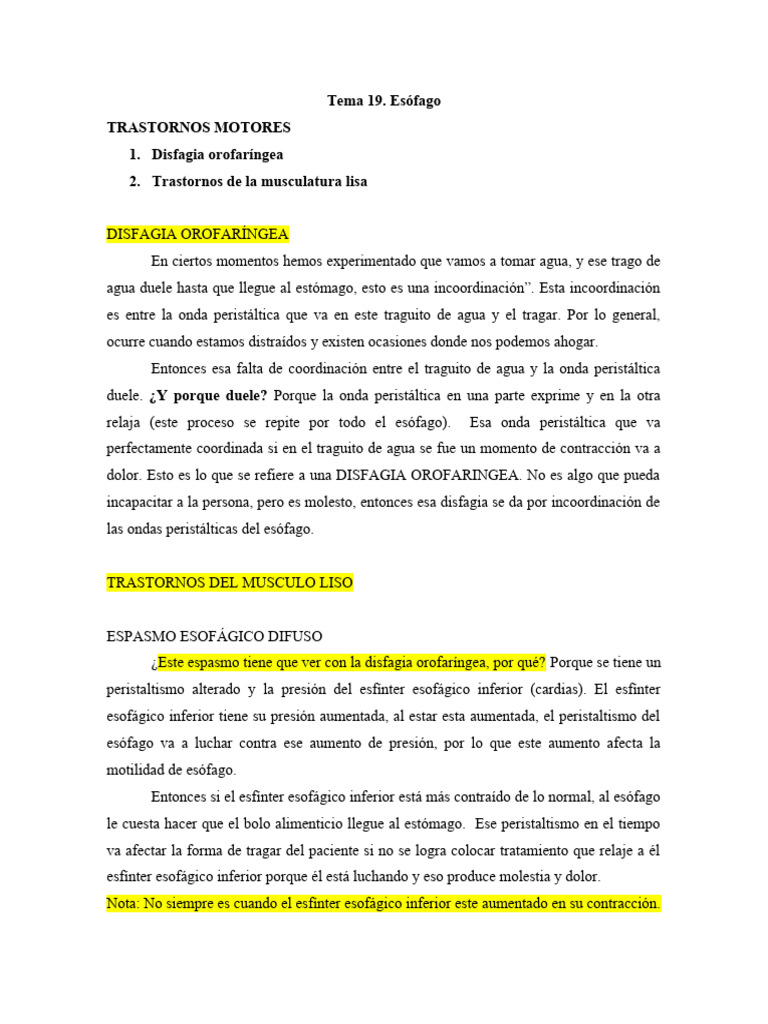 Tratamiento de Disfagia y Acalasia | PDF | Esófago | Acidez