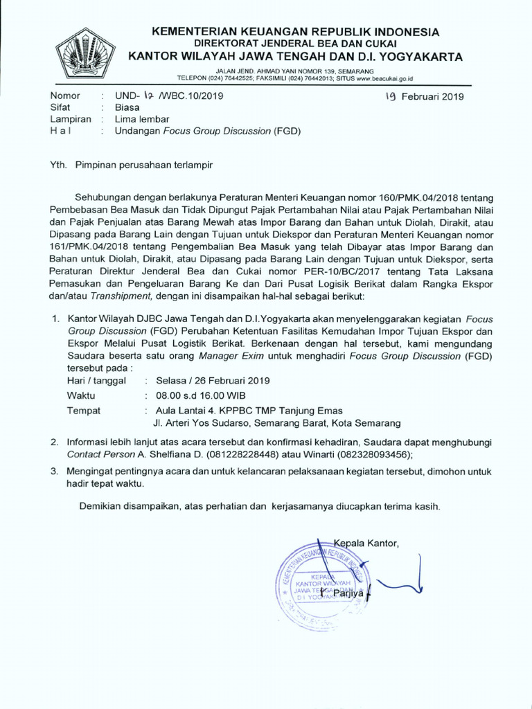 Undangan Focus Group Discussion FGD | PDF