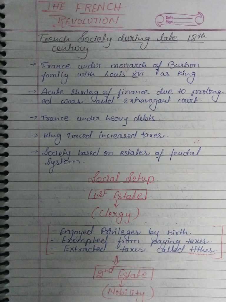 The French Revolution Notes | PDF