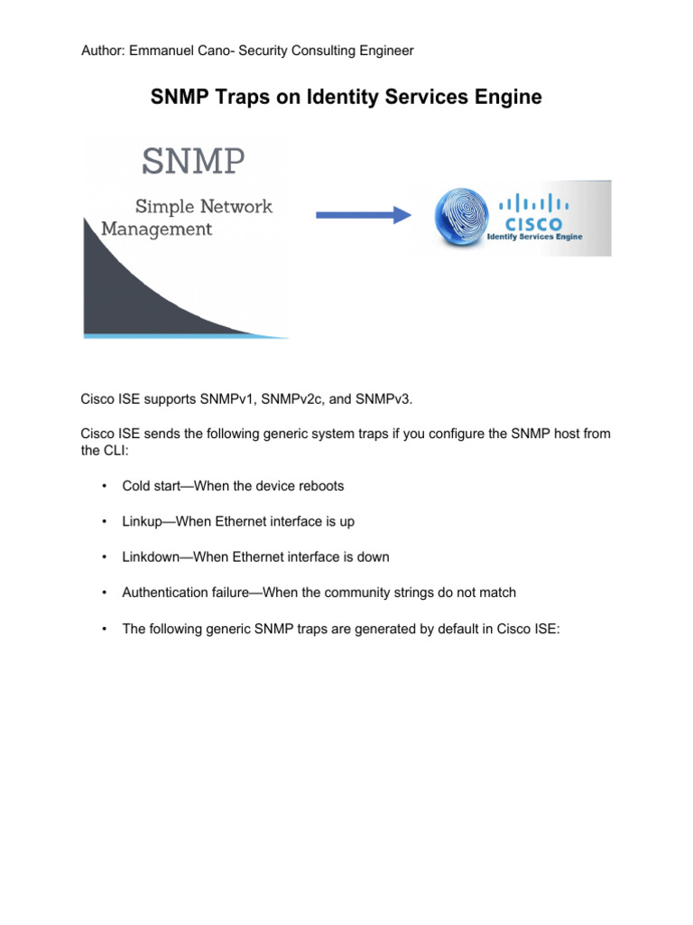 ISE and SNMP v3 | PDF | Internet Architecture | Communications Protocols