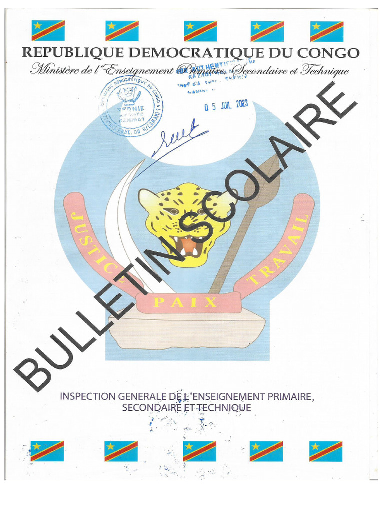 Bulletin Verso Obed | PDF