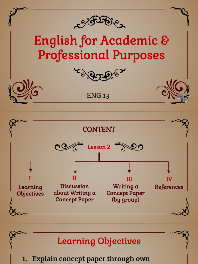 ENG 13 Lesson 2 - Writing A Concept Paper | PDF | Definition | Methodology