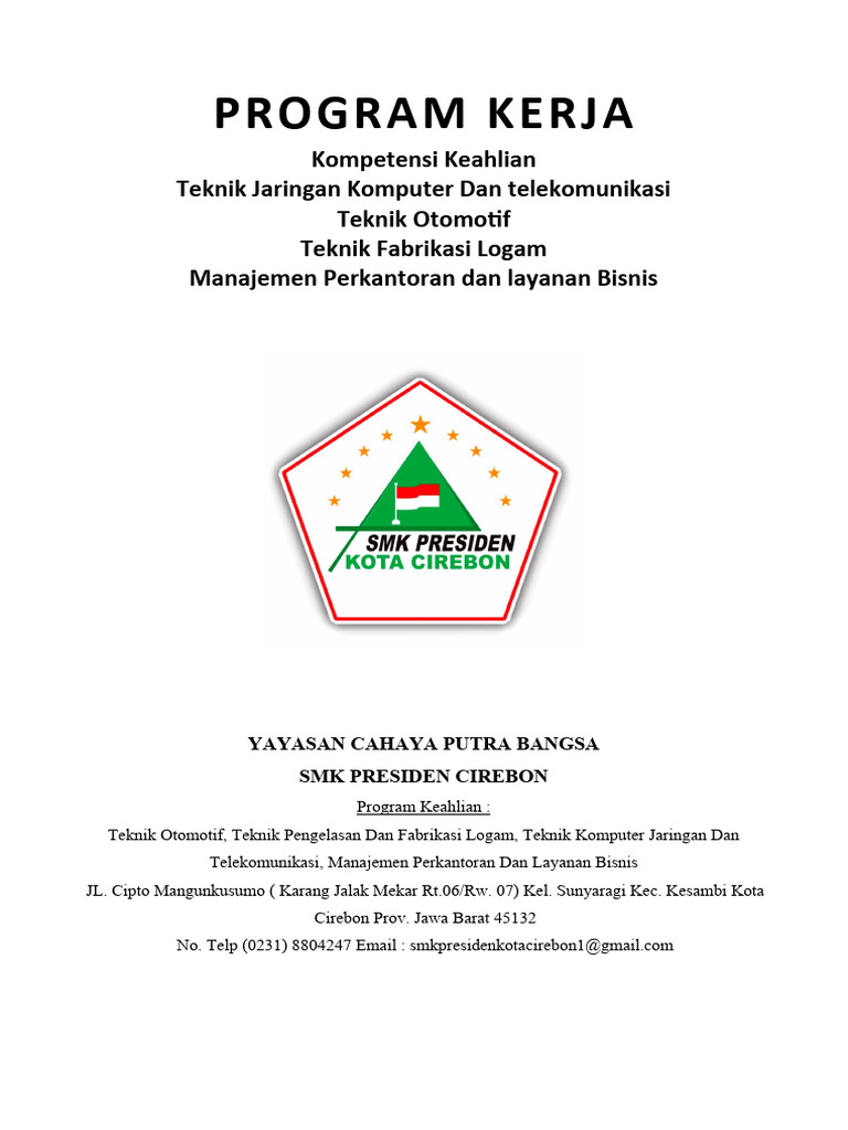 PROGRAM KERJA KAJUR Docx | PDF