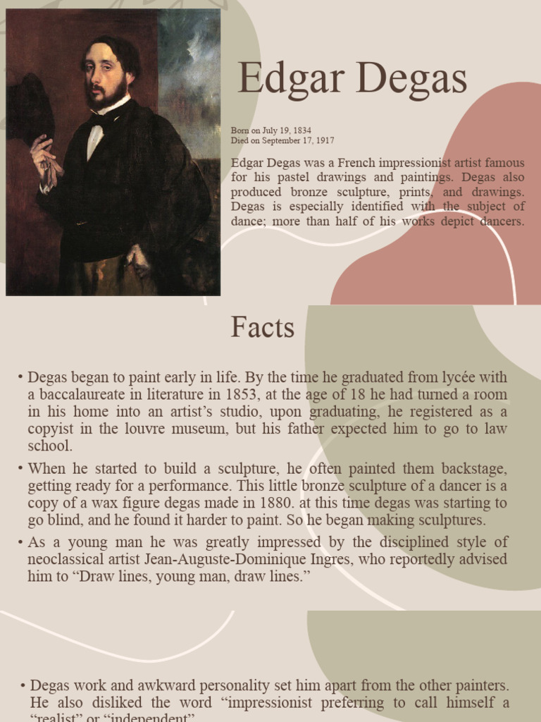 Edgar Degas | PDF | Edgar Degas | Plastic Arts