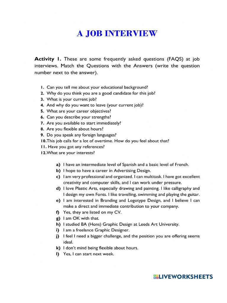 Complete Job Interview | PDF