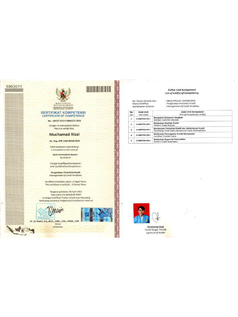 Sertifikat UjiKom | PDF