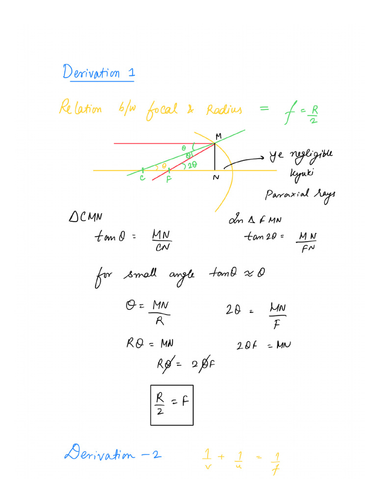 Mirror Derivation | PDF