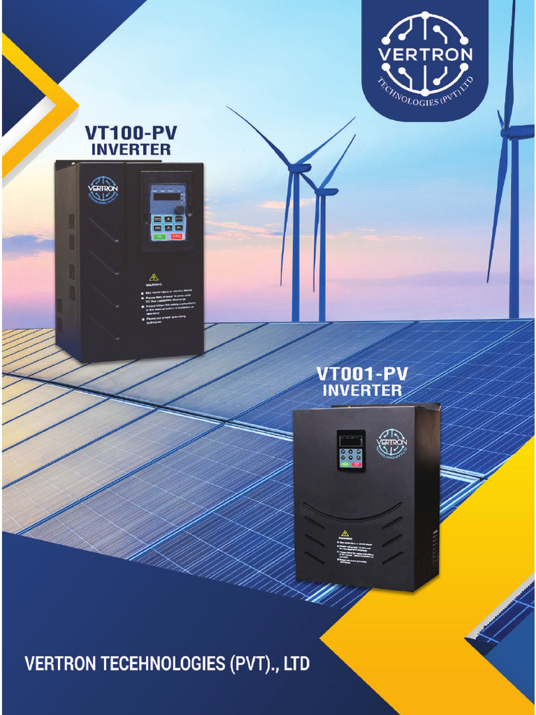 VT100-PV Solar Inverter Guide | PDF | Power Inverter | Photovoltaics