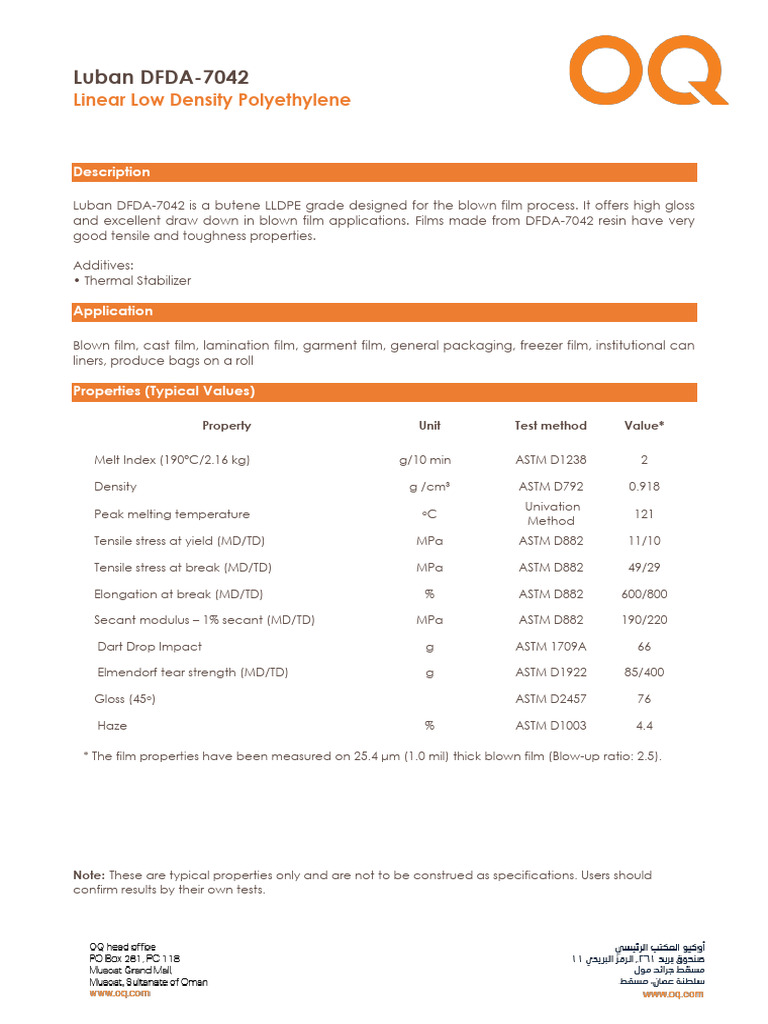 TDS Dfda 7042 Astm | PDF | Materials | Building Engineering
