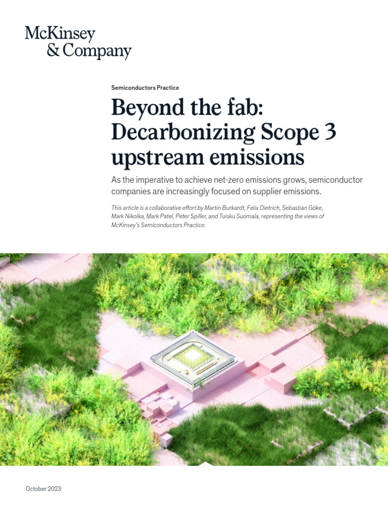 Beyond The Fab Decarbonizing Scope 3 Upstream Emissions | PDF | Semiconductor Device Fabrication ...