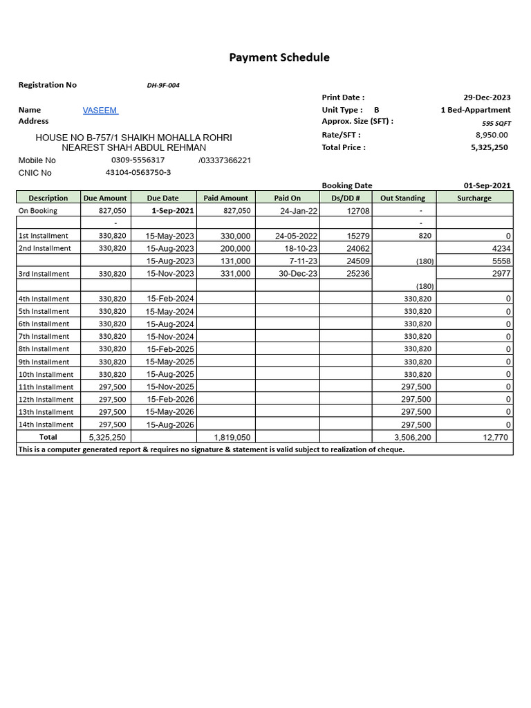 DH-9F.xlsx - UPDATED DH-004 | PDF