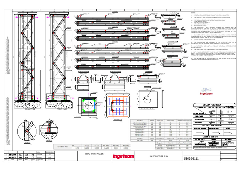 SB62-IG111 Surge Arrester Structure 2500mm - V1 | PDF | Screw ...