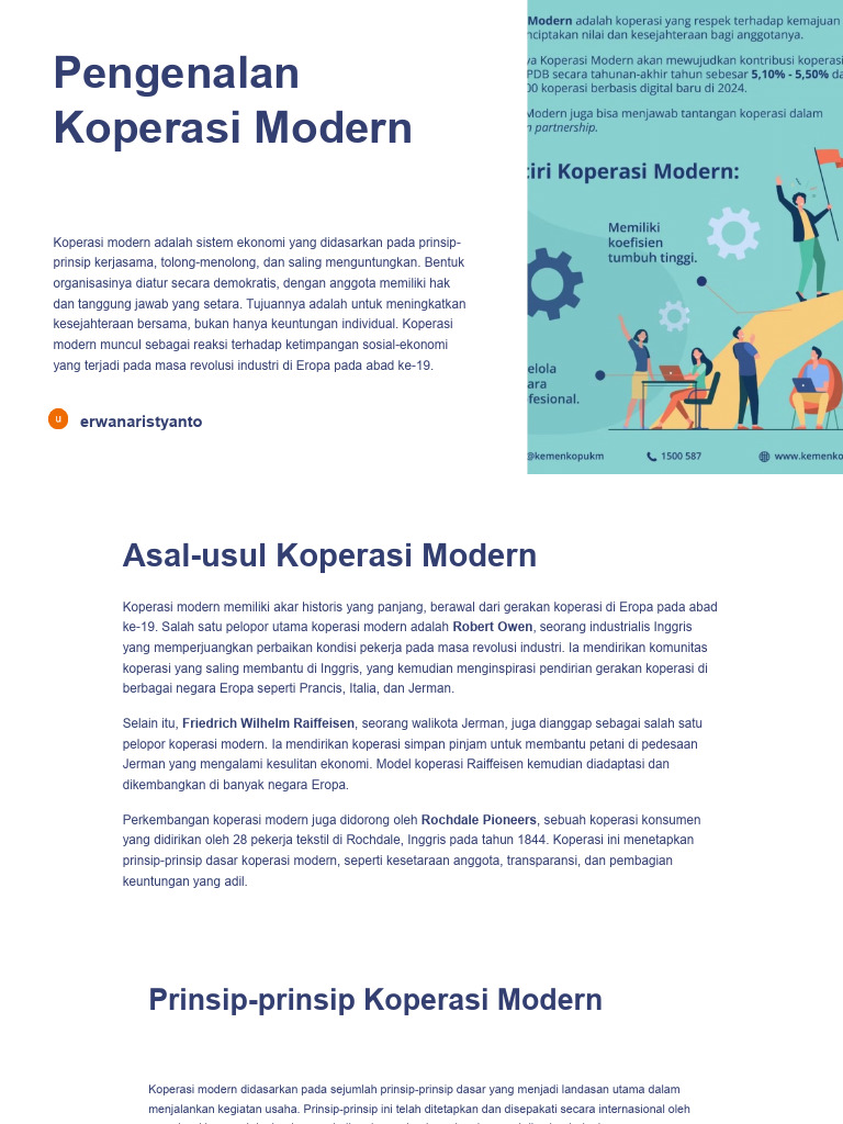 Pengenalan Koperasi Modern | PDF