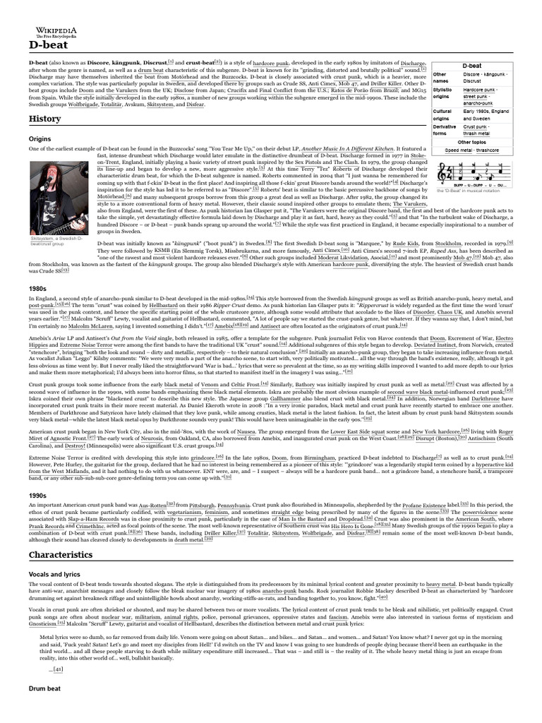 D-Beat - All About It | PDF | Musical Subcultures | Rock Music