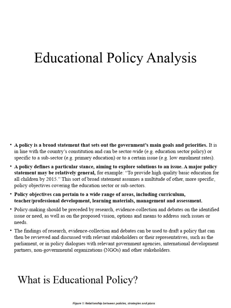 Educational Policy Analysis | PDF | Policy | Policy Analysis