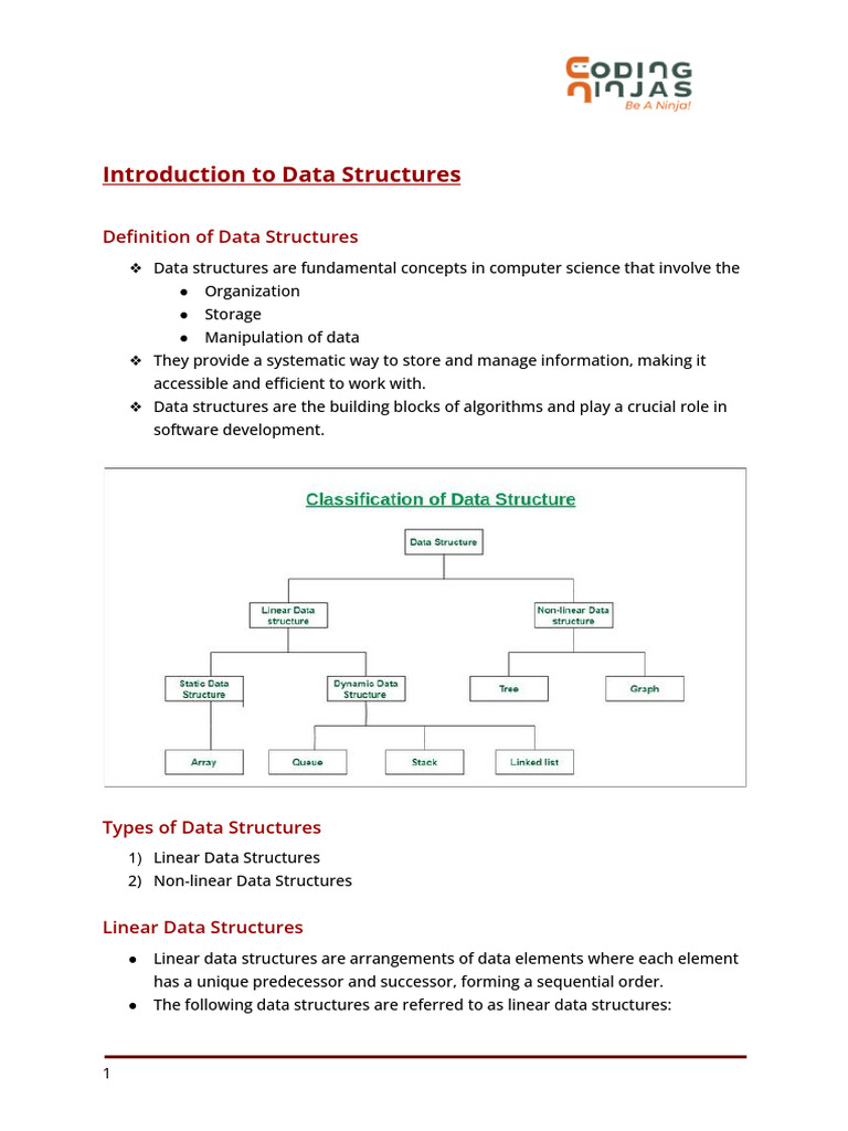 GP_Introduction to Data Structures | PDF | Data Structure | Data GP_Introduction to Data Structures | PDF | Data Structure | Data
