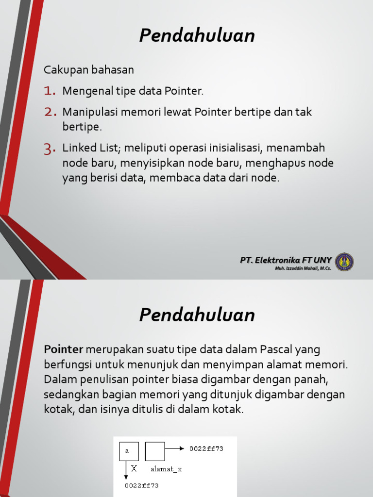 #5 - Tipe Data POINTER | PDF | Sains & Matematika