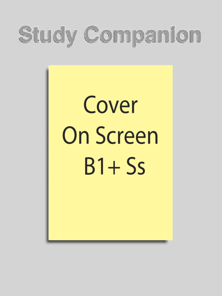OnScreen B1plus ALB Study Comp 1 | PDF