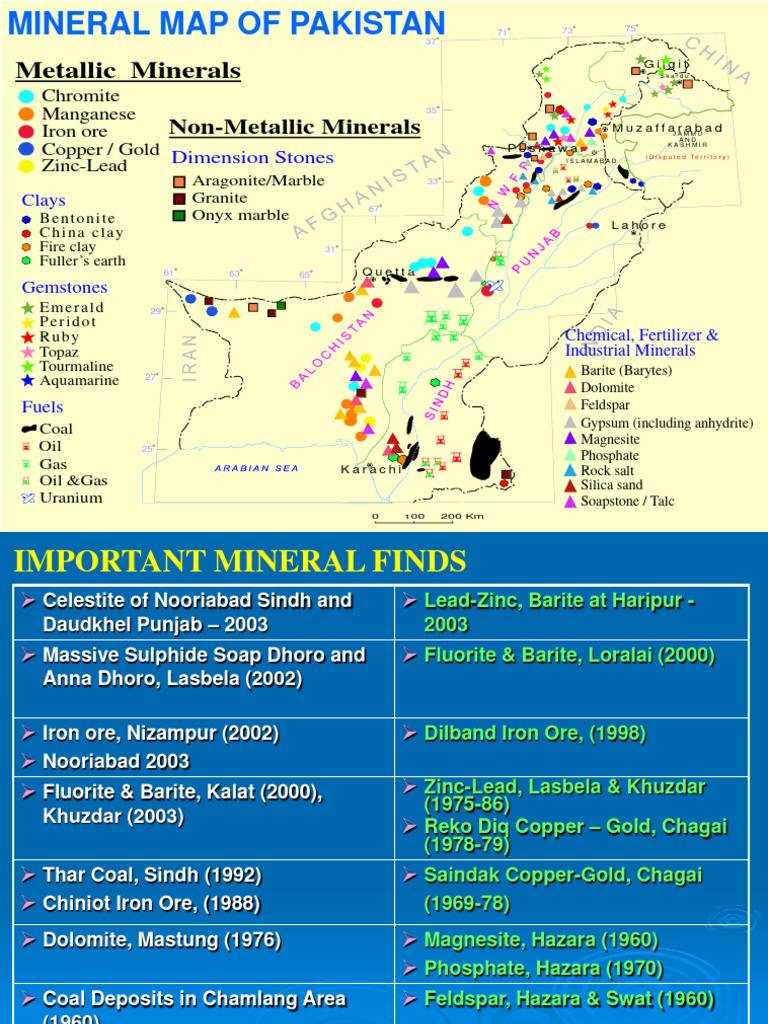 Mineral-potential-of-Pakistan-01022022-015610pm | PDF | Minerals | Ore