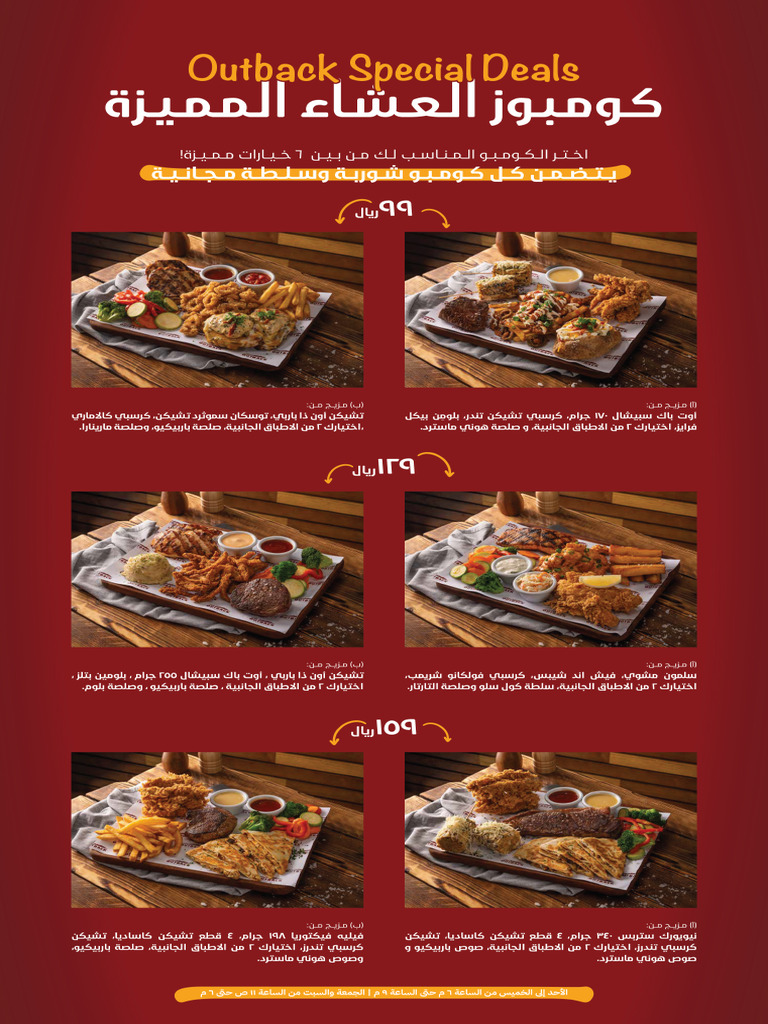 Dinner Combos Updated | PDF
