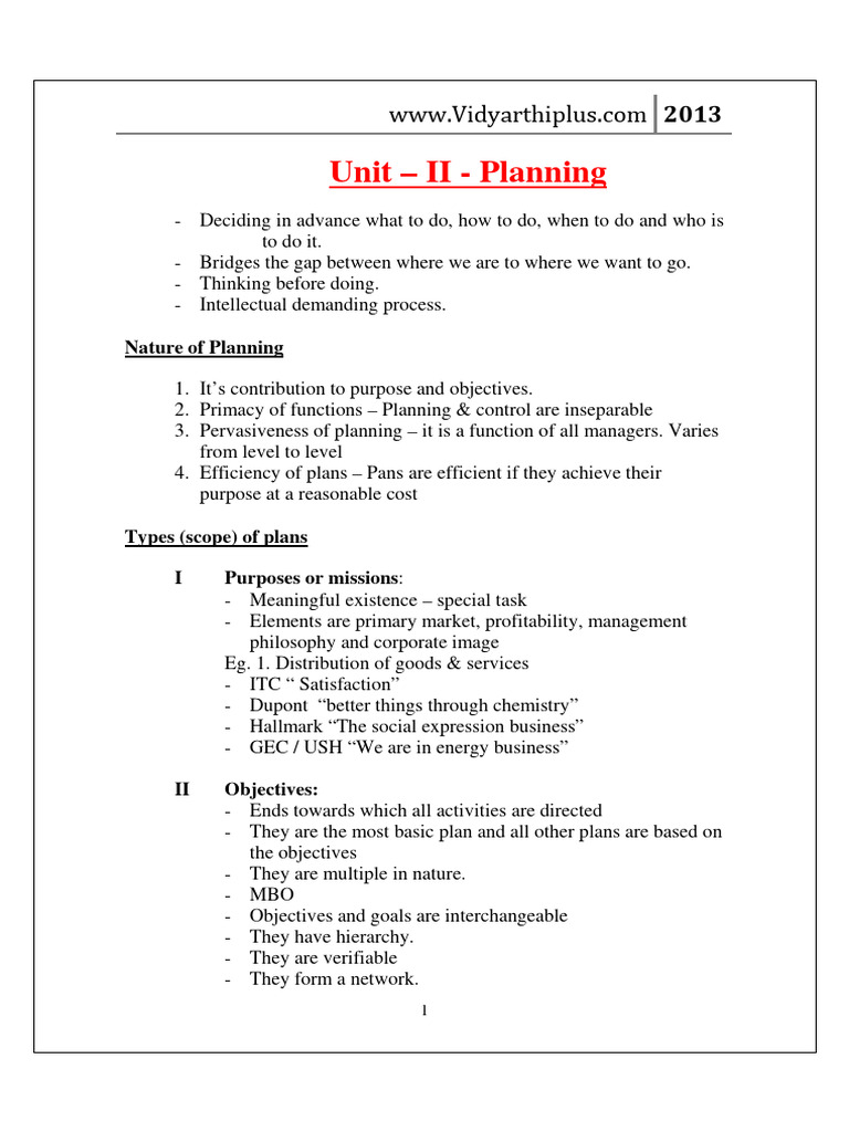 Unit II | PDF | Forecasting | Strategic Planning