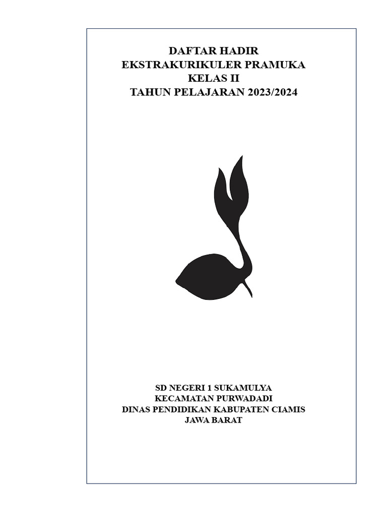 Cover Daftar Hadir Pramuka | PDF