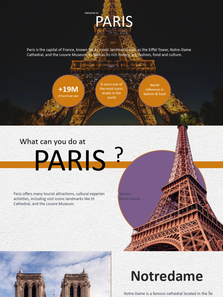 Paris PowerPoint Morph Animation Template Black Variant | PDF | Paris ...