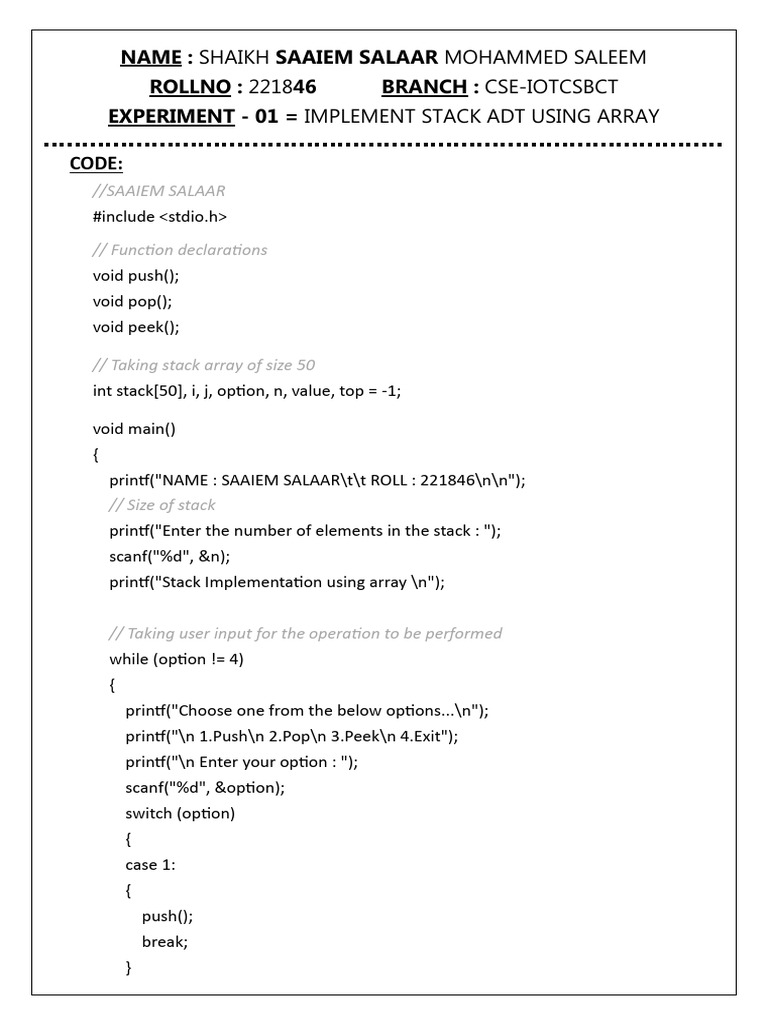 DS 1-5 Experiments | Download Free PDF | Queue (Abstract Data Type) | Computer Science