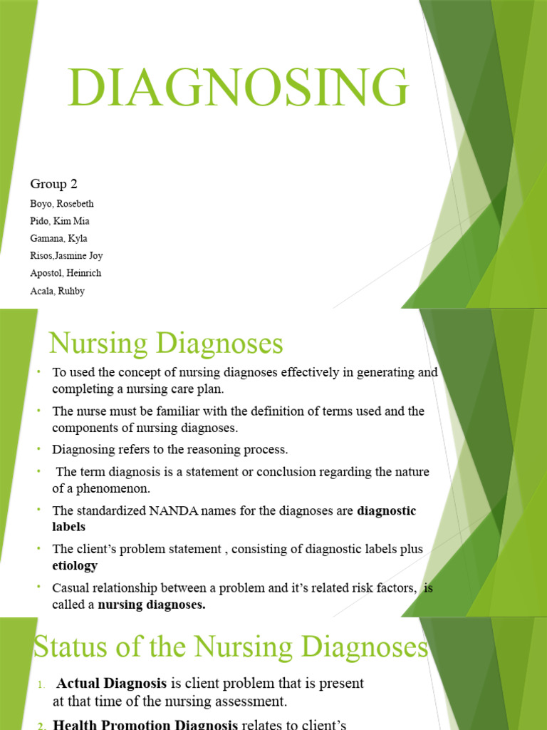 Nursing Diagnoses: Key Components Explained | PDF | Medical Diagnosis ...