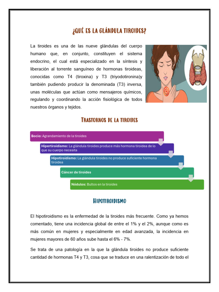 Enfermedades de la Glándula Tiroides | PDF | Tiroides | Hipertiroidismo