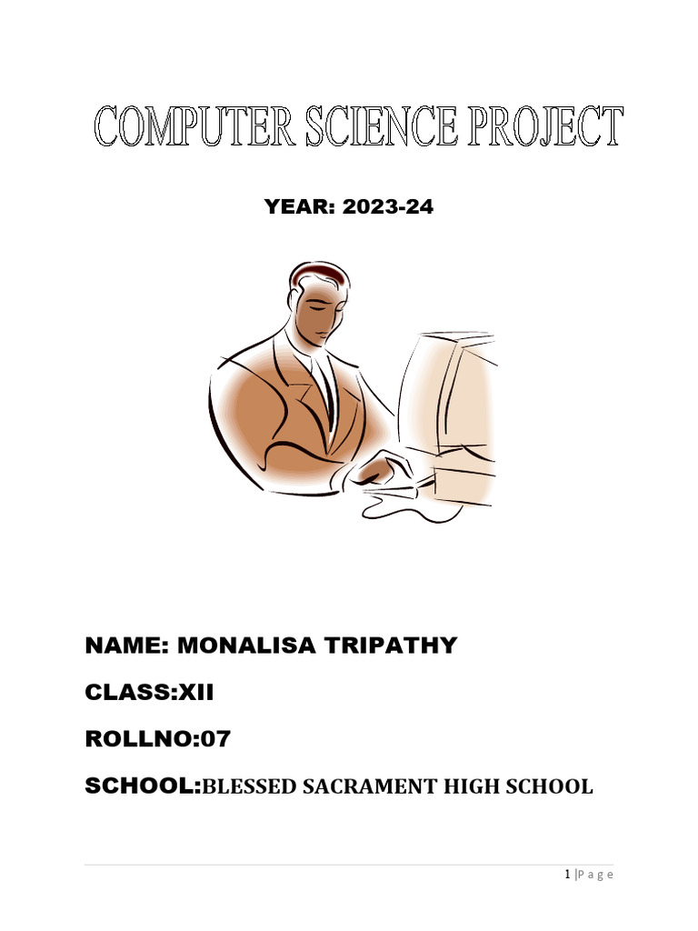 Computer Project | PDF | Parameter (Computer Programming) | String ... Computer Project | PDF | Parameter (Computer Programming) | String ...