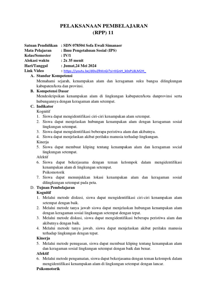 Tugas 6 RPP 11 Dan 12, Apkg 1 Dan 2, Lembar Refleks | PDF