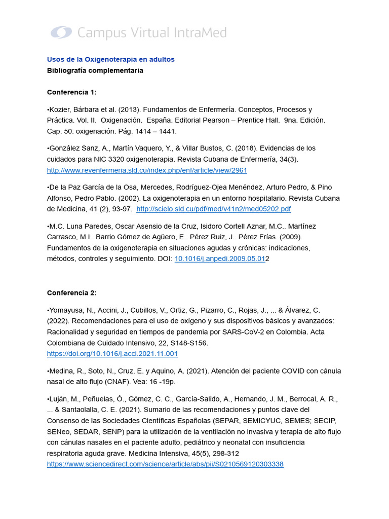 Bibliografía Complementaria | PDF | Medicina CLINICA | Medicina