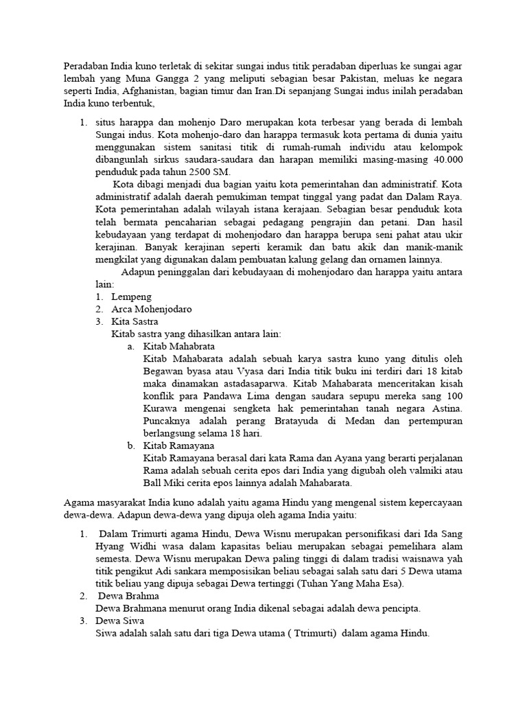 Seni Rupa India Kuno | PDF