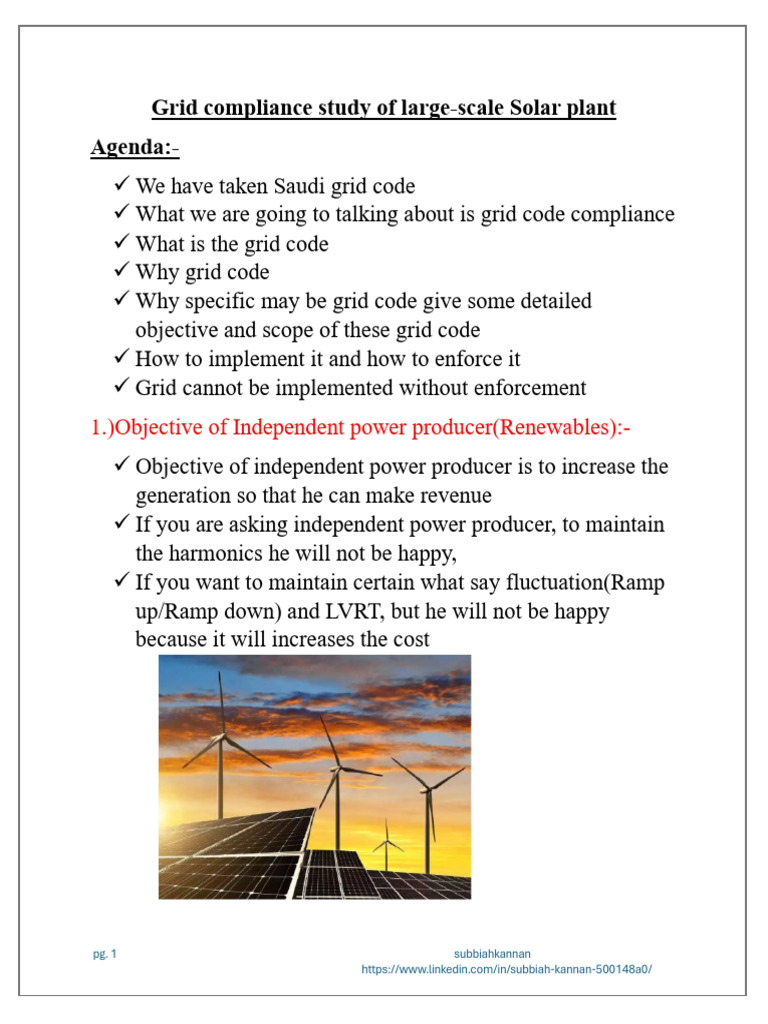 Grid Compliance Study-Saudi Grid Code - Part 1 | PDF | Electrical Grid | Electric Power Distribution