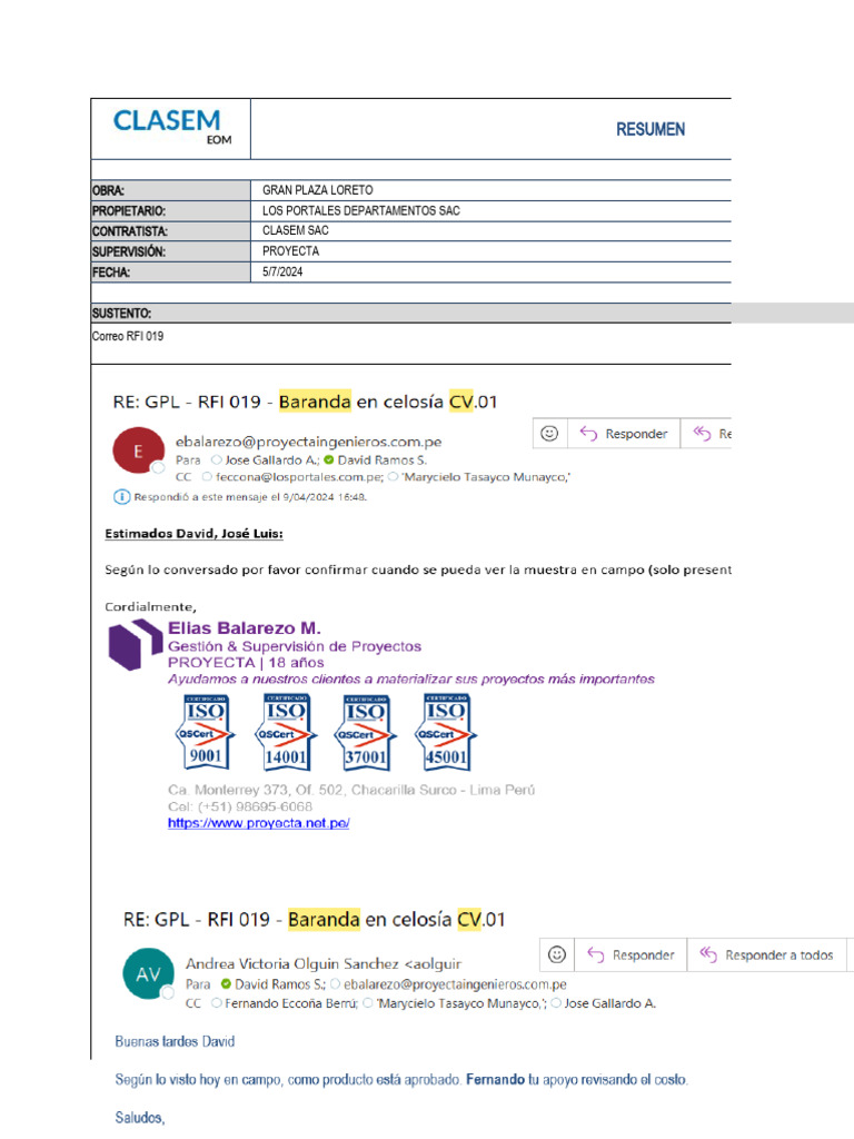 CON 002-F03 AD-033 Baranda de Seguridad CV.01 | PDF