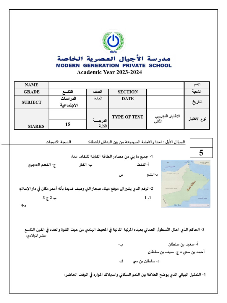 Classwork - الدراسات الاجتماعية - Unit 4 - Elham Mohamed Sayed ...
