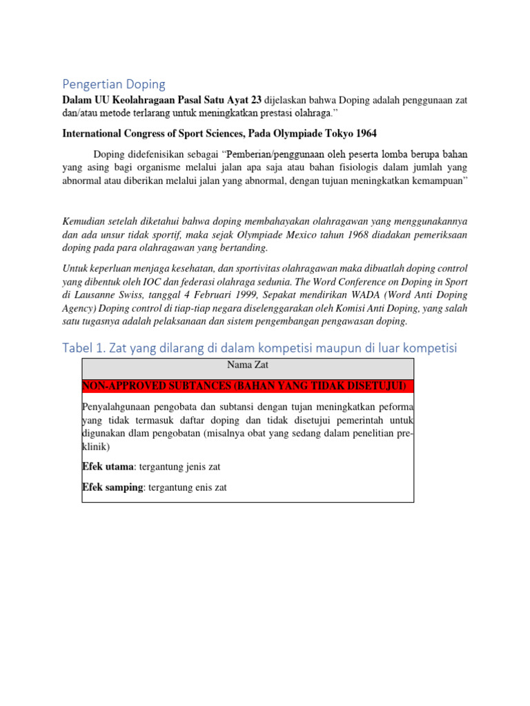 Materi Doping | PDF