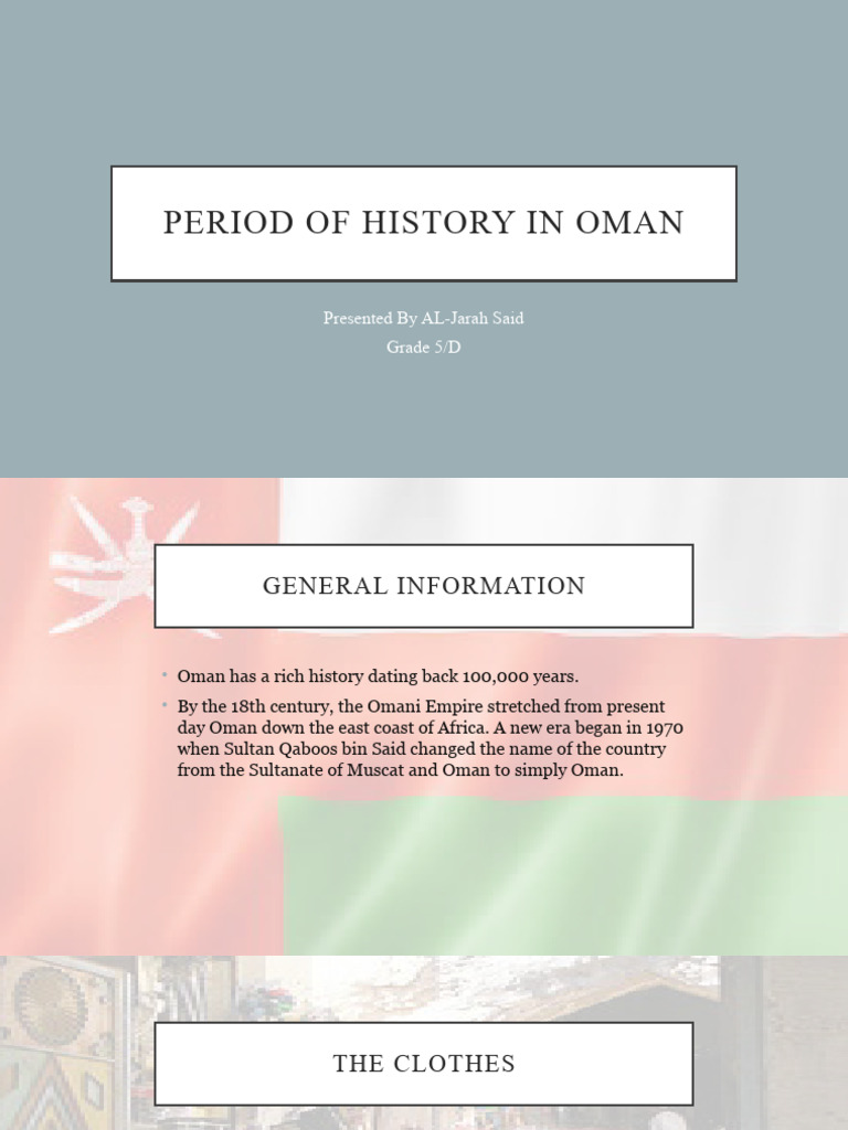 Overview of Oman's History and Culture | PDF