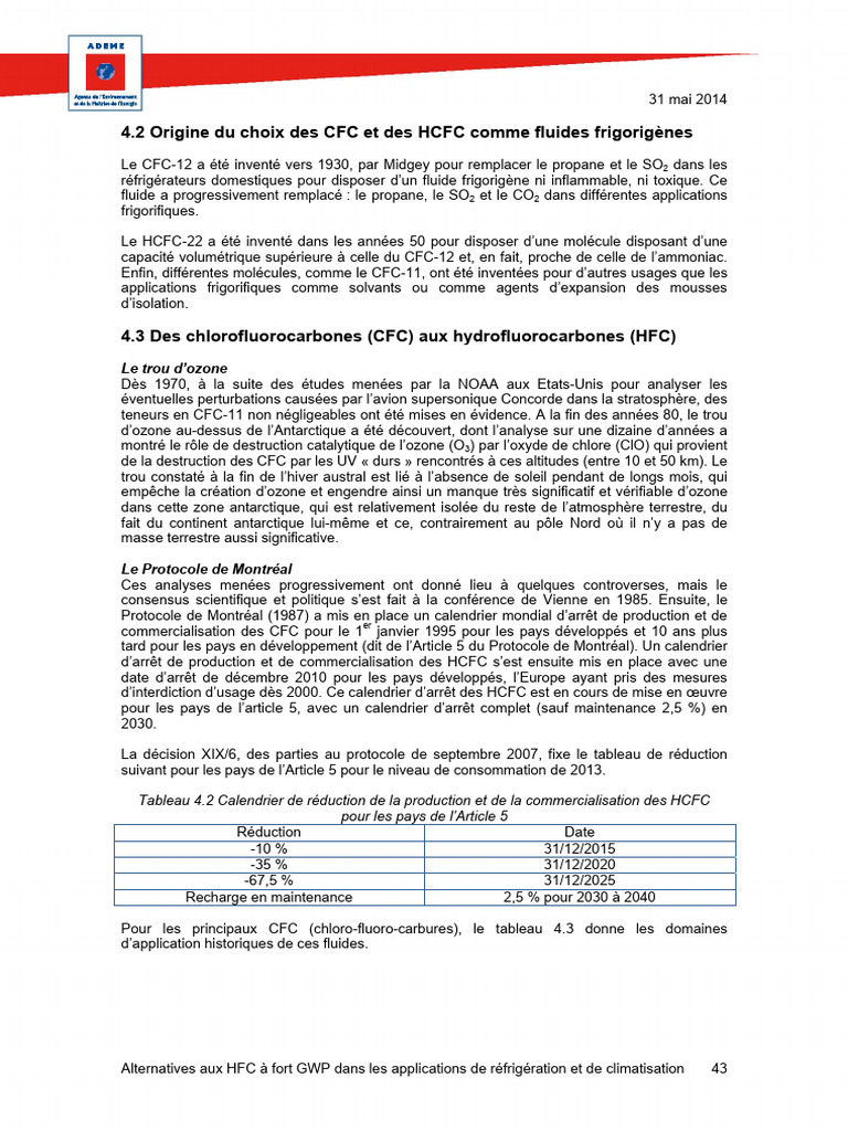 Alternatives aux HFC en réfrigération | PDF | Climatisation ...