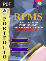 RPMS-portfolio-for Highly Proficient Teachers COVER For SY 2023-2024 | PDF | Mentorship | Learning