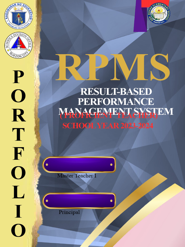 Rpms Portfolio Proficient 2023 2024 For MT | PDF | Mentorship | Learning