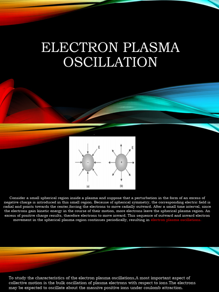ELECTRON PLASMA OSCILLATION EDITED | PDF