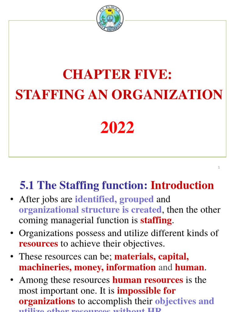 Ch. Five The Staffing Function 2022 | PDF | Cost Of Living | Human ...