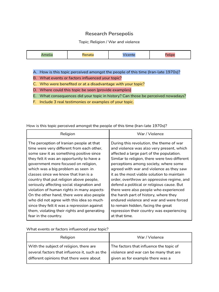Research Persepolis | PDF | Iranian Revolution | Iran
