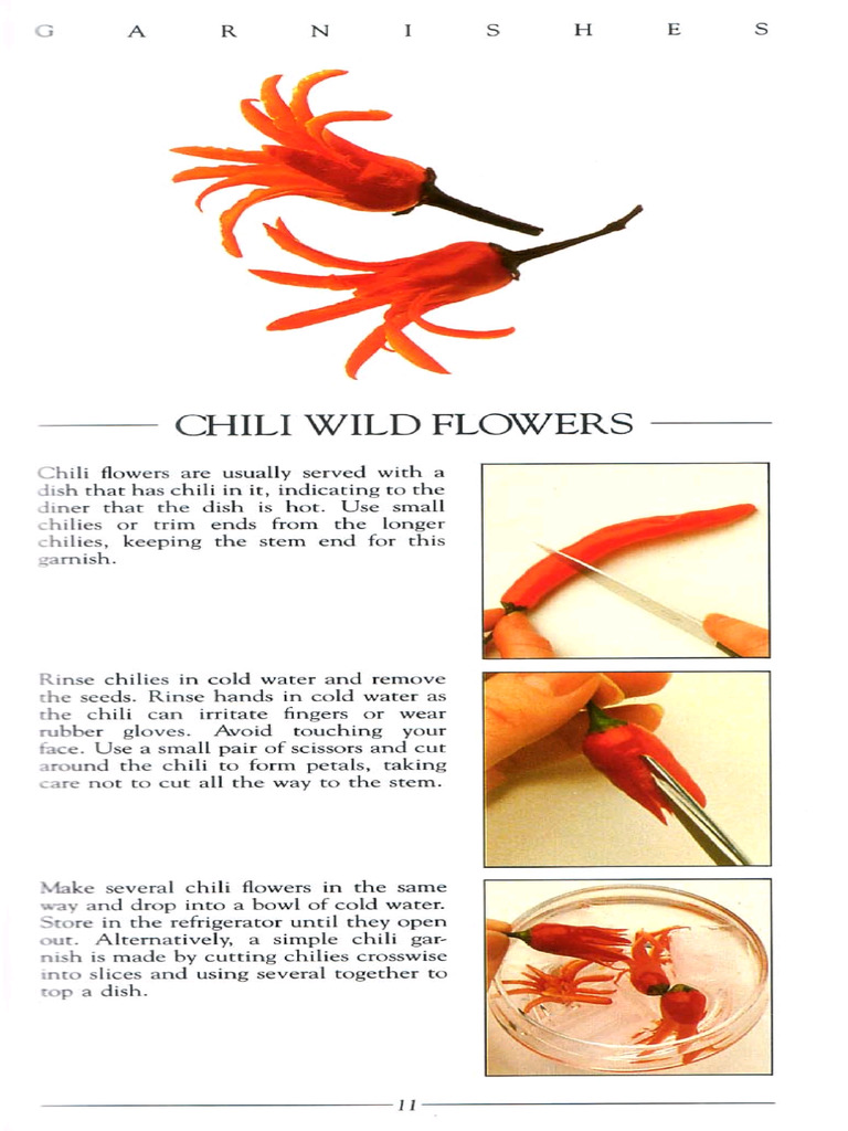 Garnish Bunga Cabe | PDF